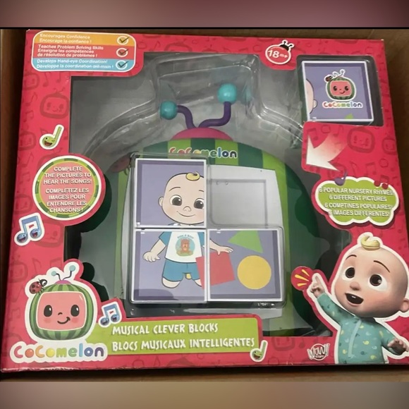 CoComelon | Toys | Cocomelon Musical Clever Building Blocks New Infant ...